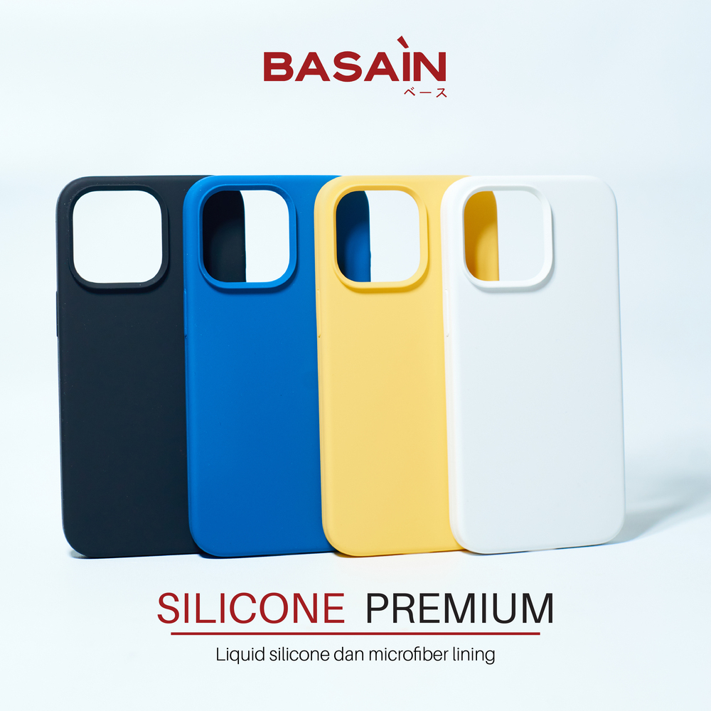 Jual BASAIN Casing iPhone 12/Pro/Max/Mini Case Soft Premium Silicone ...