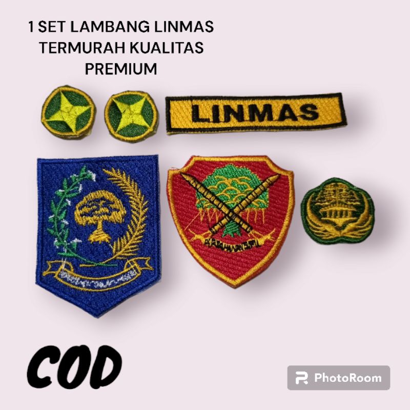 Jual BET BADGE LINMAS LAMBANG BORDIR LINMAS 1 SET MURAH | Shopee Indonesia