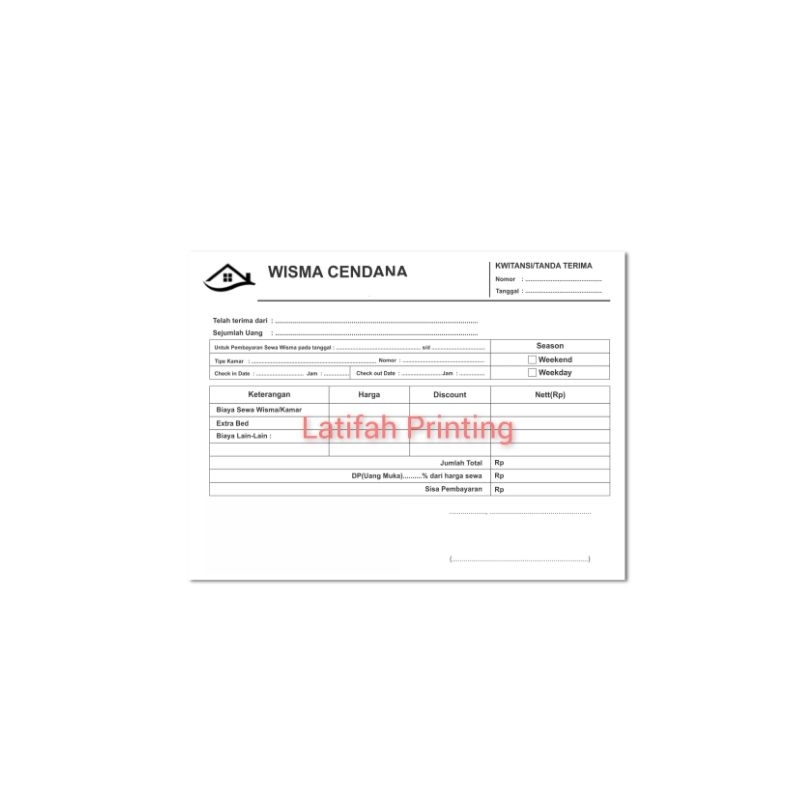 Jual NOTA HOTEL/NOTA KOS/NOTA PENGINAPAN/NOTA CUSTOM | Shopee Indonesia