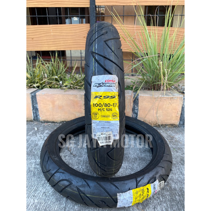 Jual Ban Tubles Corsa Platinum R99 Ukuran 100/80-17 Ring 17 Untuk ...
