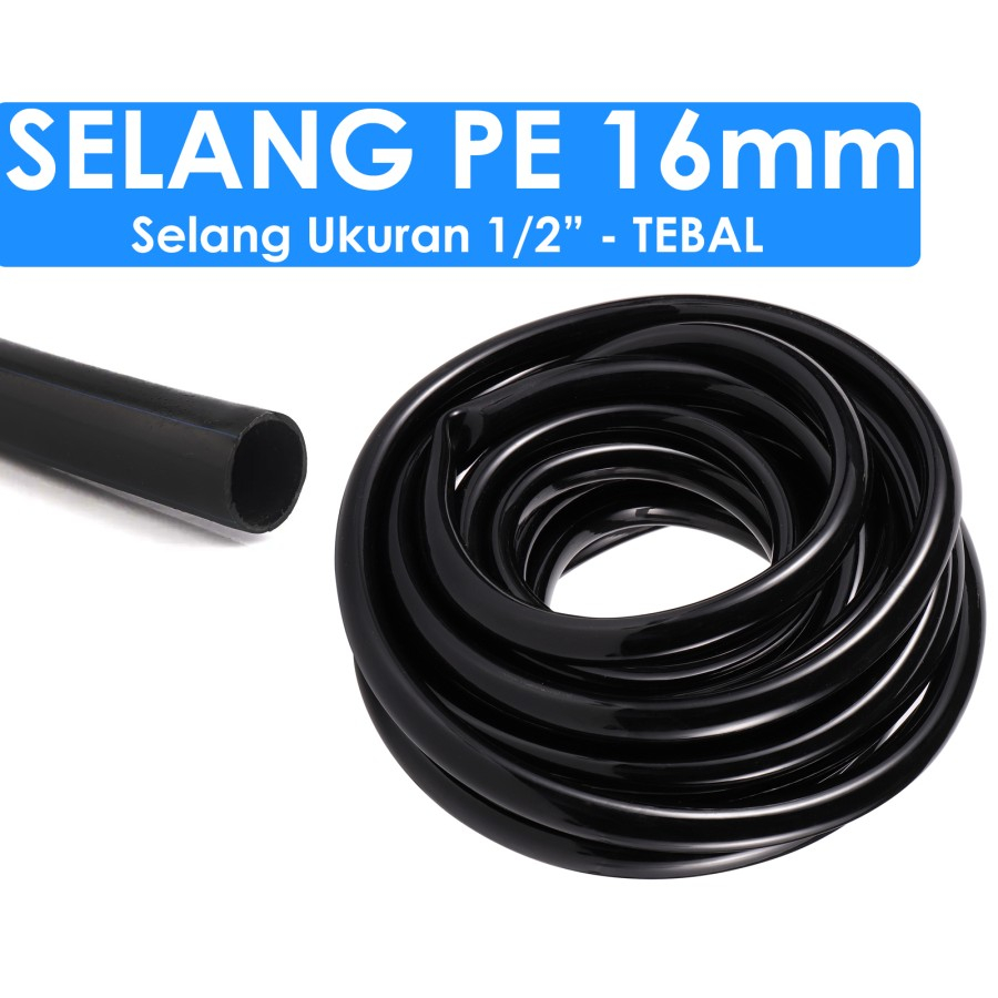 Jual Selang PE 16mm 1/2 inch hitam anti lumut Untuk irigasi | Shopee ...