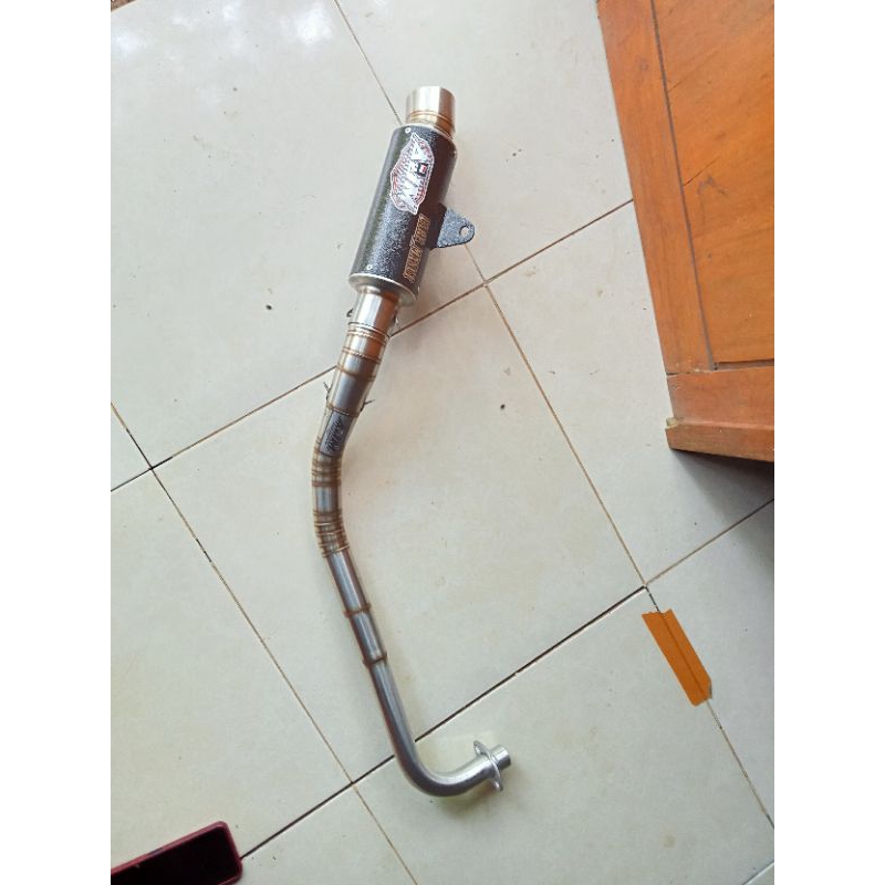 Jual kenalpot motor racing AJM ORIGINAL tipe cp3 black khusus sleep ...