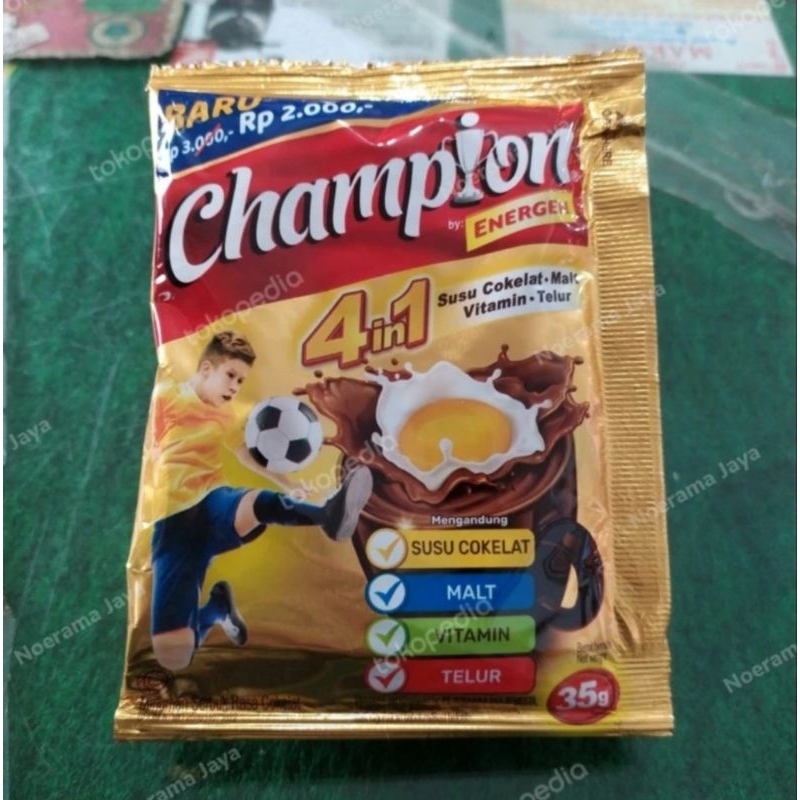 Jual Susu bubuk Champion energen sachet | Shopee Indonesia