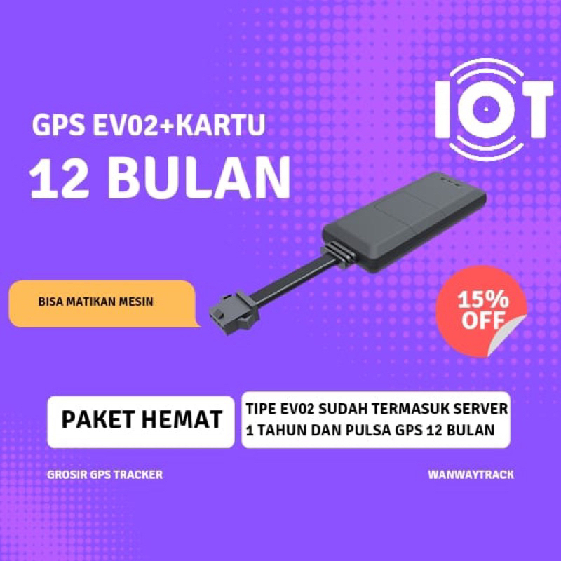 Jual GPS TRACKER EV02 + kuota 12 bulan free server | Shopee Indonesia