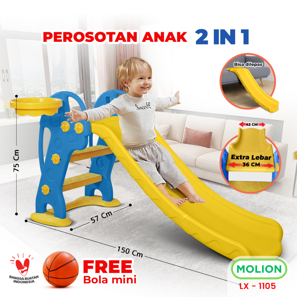 Jual MOLION Mainan Perosotan Anak Mainan Seluncuran Prosotan Kuda ...