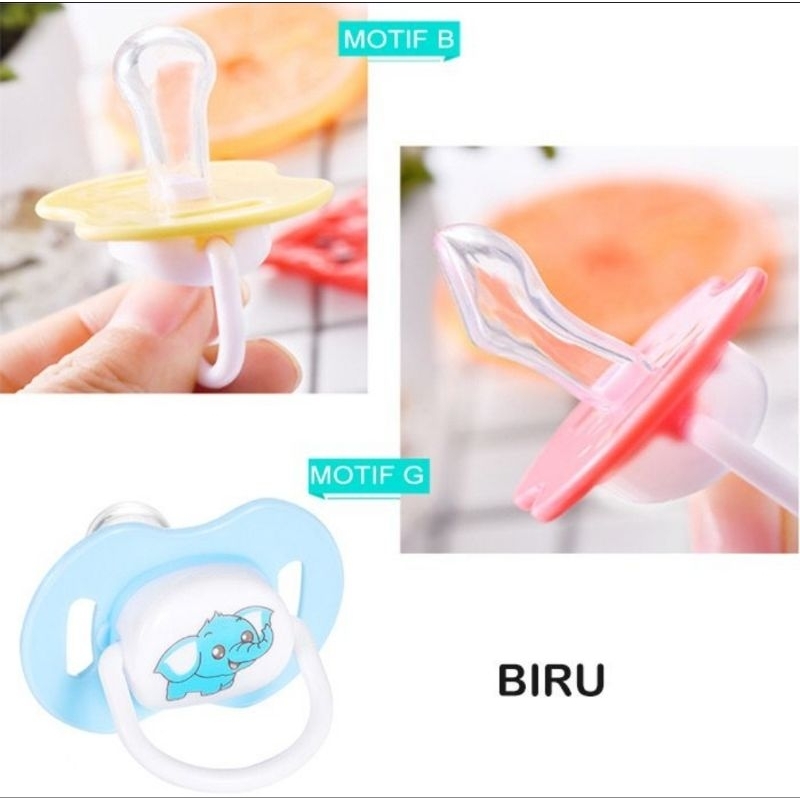 Jual Empeng dot bayi bulat dan gepeng/ baby pacifier soother | Shopee ...