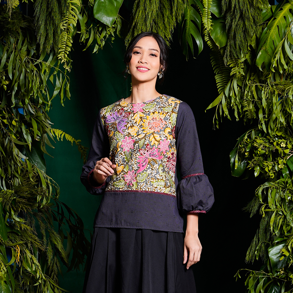 Jual NONA RARA - Kiyo Lasem T2431, Baju Batik Kasual Modern | Shopee ...