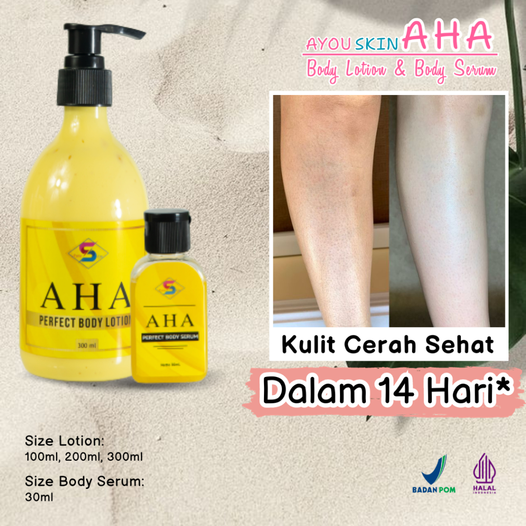 Jual AHA Body Lotion Paket Perawatan Kulit BPOM 100 mL - INSTANT ...