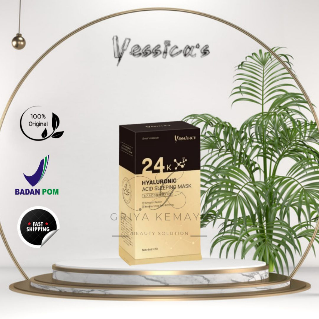 Jual Yessica's Sleeping Mask 24K Hyaluronic Acid Moisturizing Masker ...