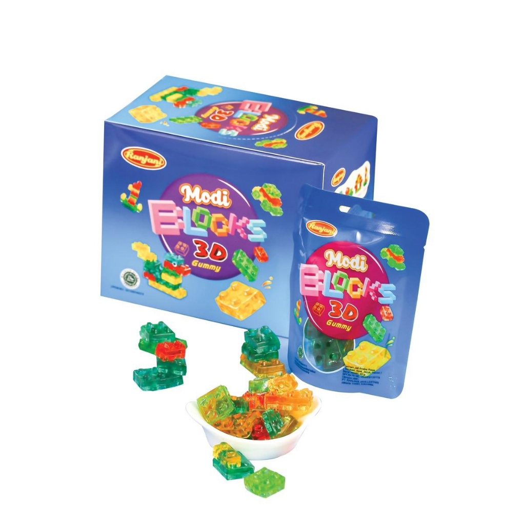 Jual Modi Blocks 3D Gummy Ranjani Candy | Shopee Indonesia