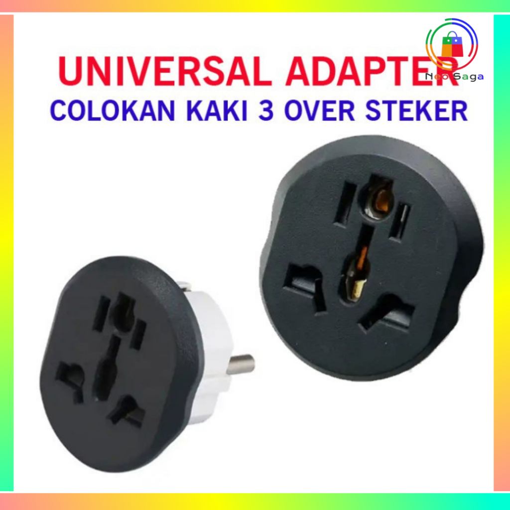 Jual Over Steker Universal / Sambungan Colokan Kaki 3 Adapter 16A -250V ...