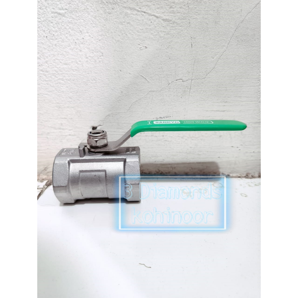Jual BALL VALVE / STOP KRAN SANKYO STAINLESS SS316 1000WOG 1 1/2" | Shopee Indonesia