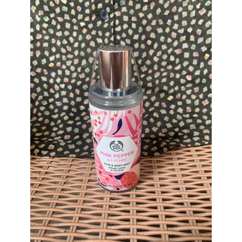 Jual The Body Shop Original Pink Pepper & Lychee Hair & Body Mist 150ml ...