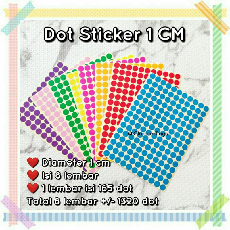 Jual DOT STICKER WARNA WARNI | Shopee Indonesia