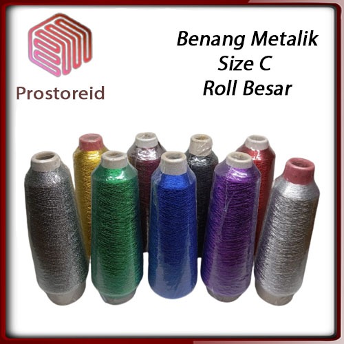 Jual ProStoreID, Benang Metalik Size C Roll Besar | Shopee Indonesia