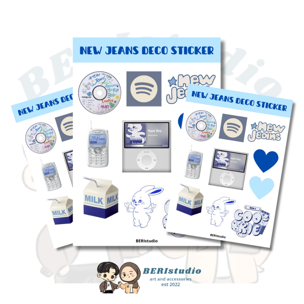 Jual NEW JEANS DECO STIKER SHEET KISS CUT | Shopee Indonesia