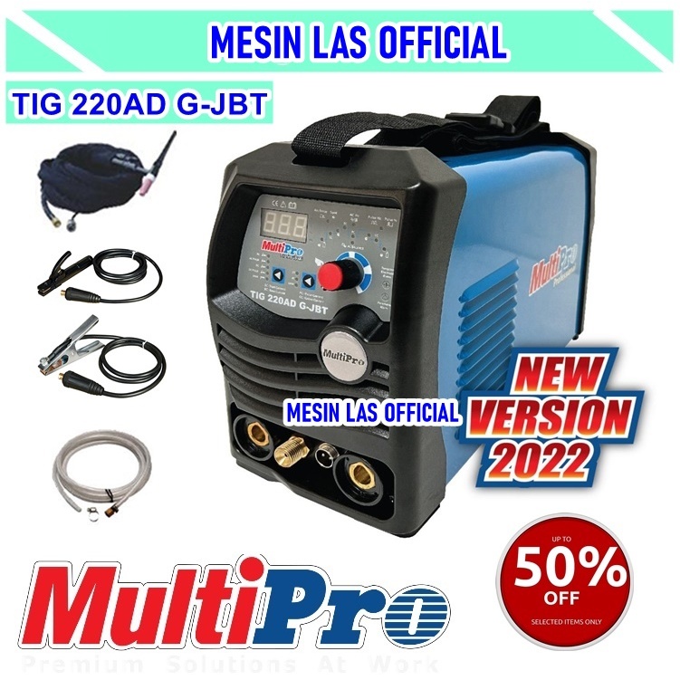 Jual Mesin Las Argon Alumunium MultiPro TIG 220AD G-JBT Trafo Las TIG ...