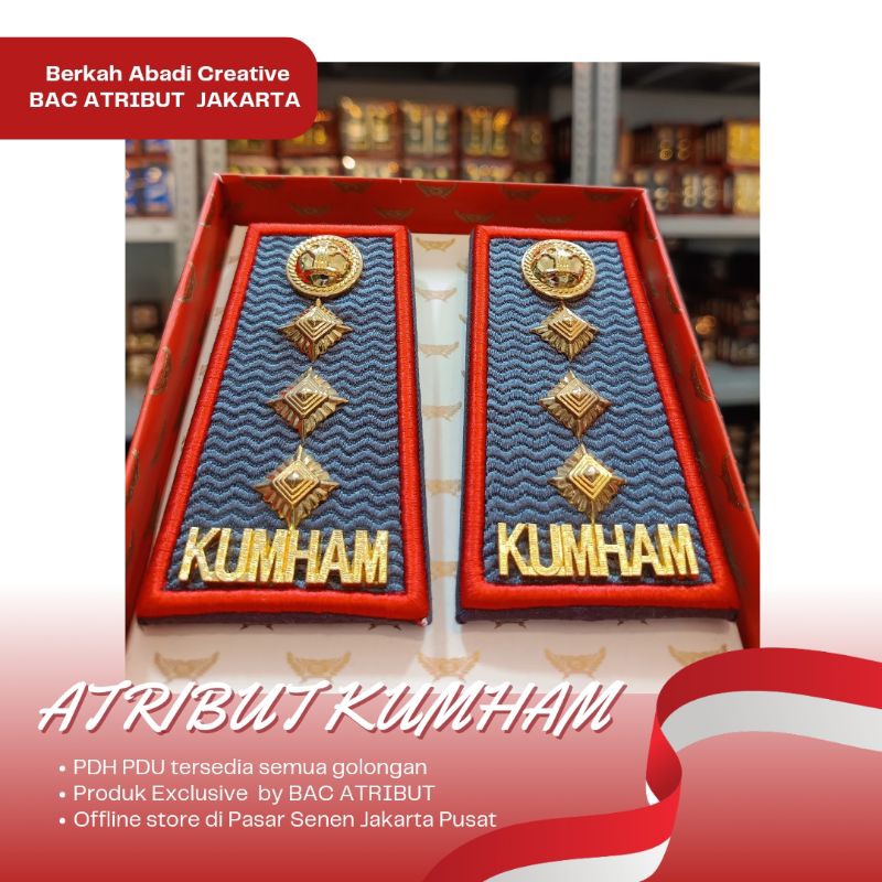 Jual atribut eksklusif official - pangkat PDH kumham terbaru golongan ...