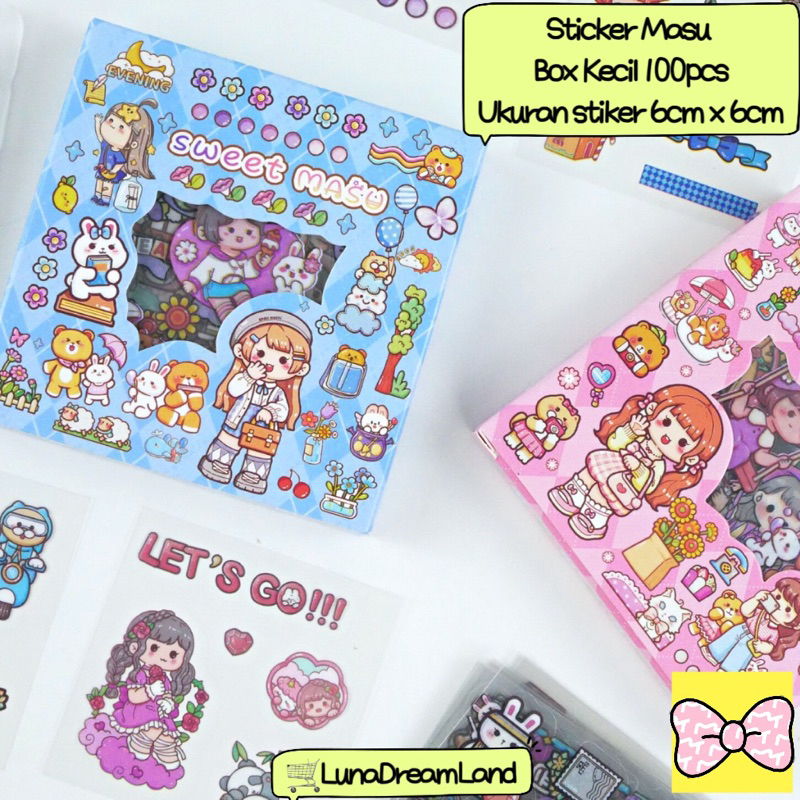 Jual Sticker MASU Terbaru 100Lembar Box Pvc Stiker Anti air | Shopee ...