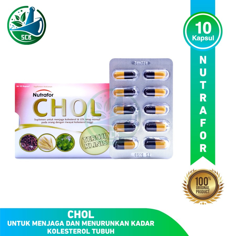 Jual Nutrafor Chol Isi 10 kapsul - Penurun Kolesterol Alami / Lemak ...