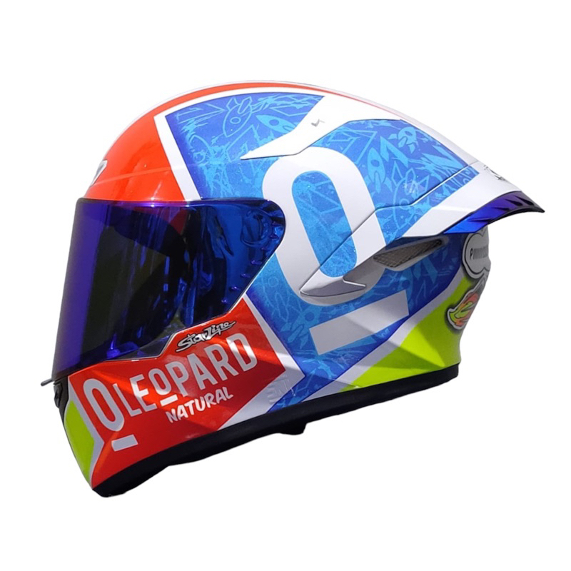 Jual Helm Full Face Motif Leopard KBR TTC / TT COURSE / TT ISLE ...