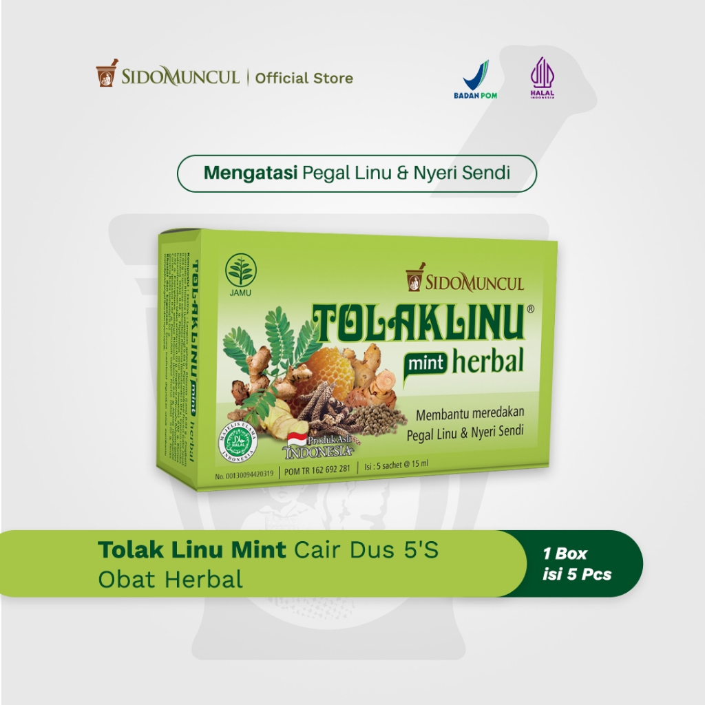 Jual Tolak Linu Mint Cair Dus 5's Obat Herbal - Pegal Linu Nyeri Sendi ... Jual Tolak Linu Mint Cair Dus 5's Obat Herbal - Pegal Linu Nyeri Sendi ...