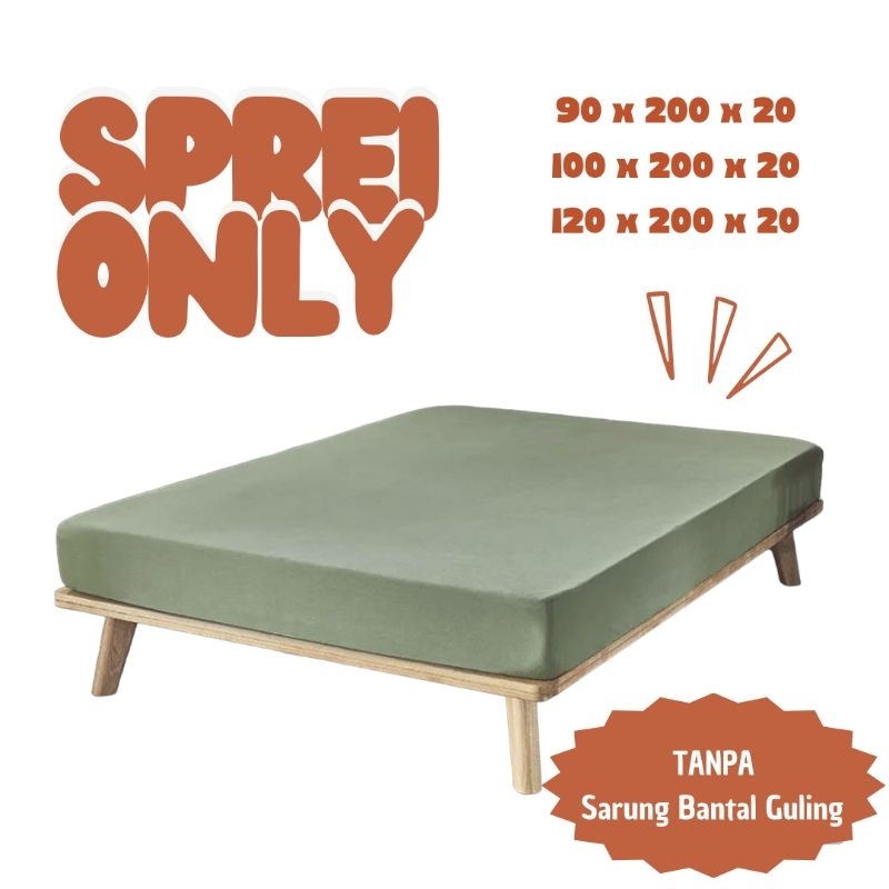 Jual Sprei Saja Tanpa Sarung Bantal Guling Ukuran 90x200 100x200 ...