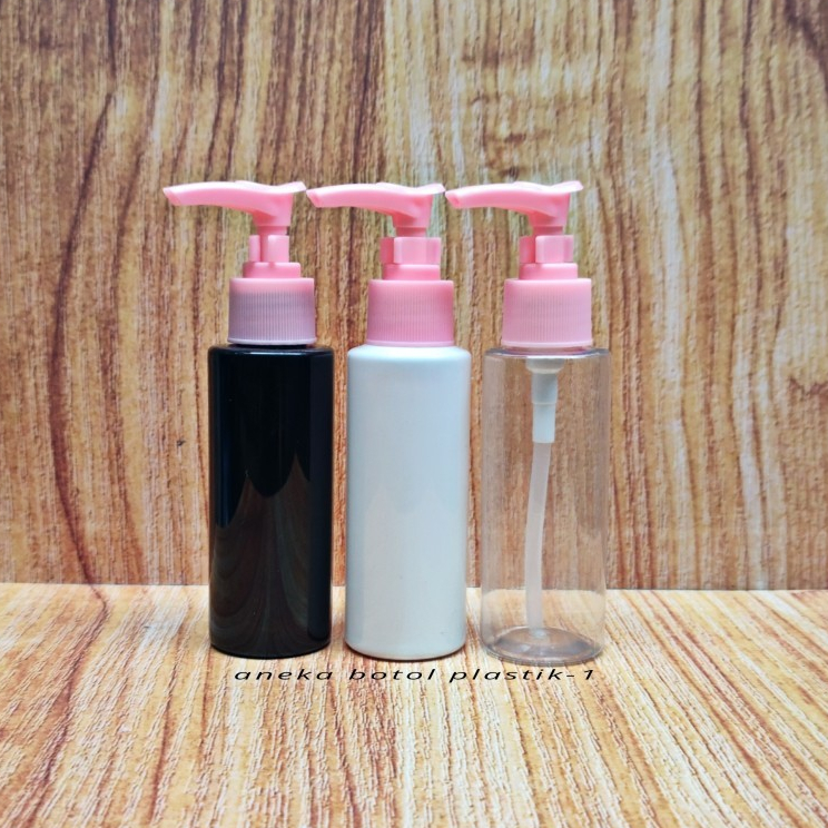 Jual Botol Pump 100ml Pet Rf / Botol Pet 100ml Pink Tutup Pump Clip Lock Pink / Botol Pump 100ml ...