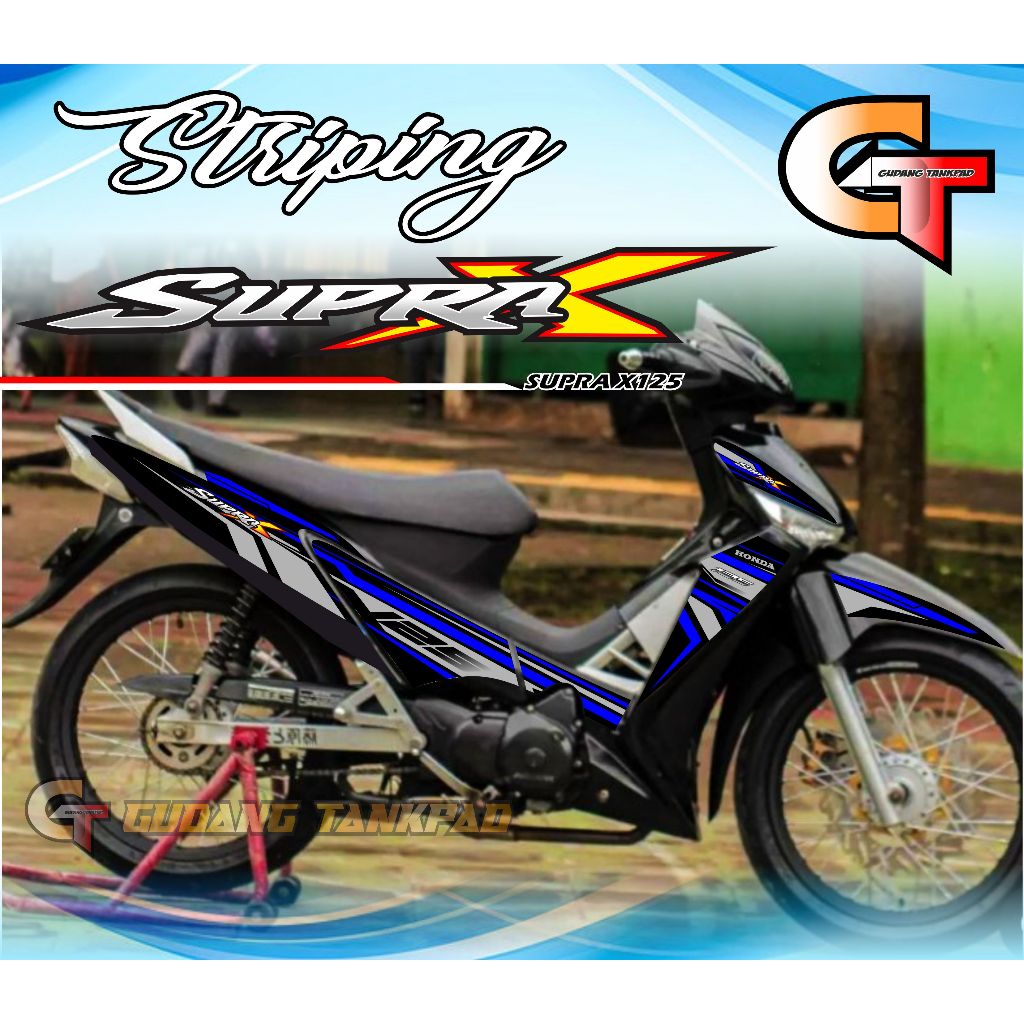 Jual STRIPING SUPRA X 125 SURA X BARU CW STIKER VARIASI SUPRA 125 SUPRA ...