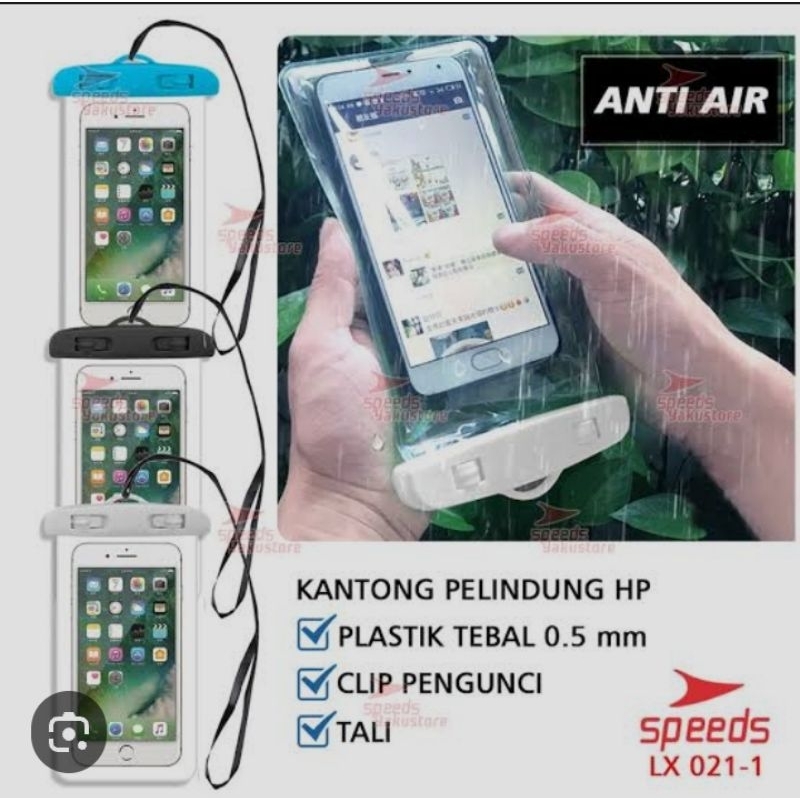 Jual Speeds Sarung Hp Case Kantong Waterproof Handphone Anti Air Max 7 ...