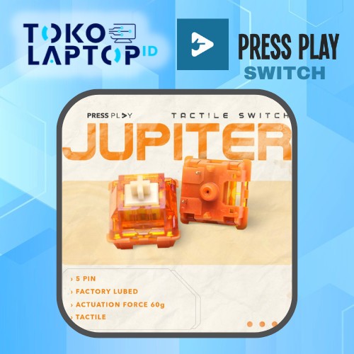 Jual Press Play Jupiter Tactile 60g 5pin Switch Mechanical Keyboard ...