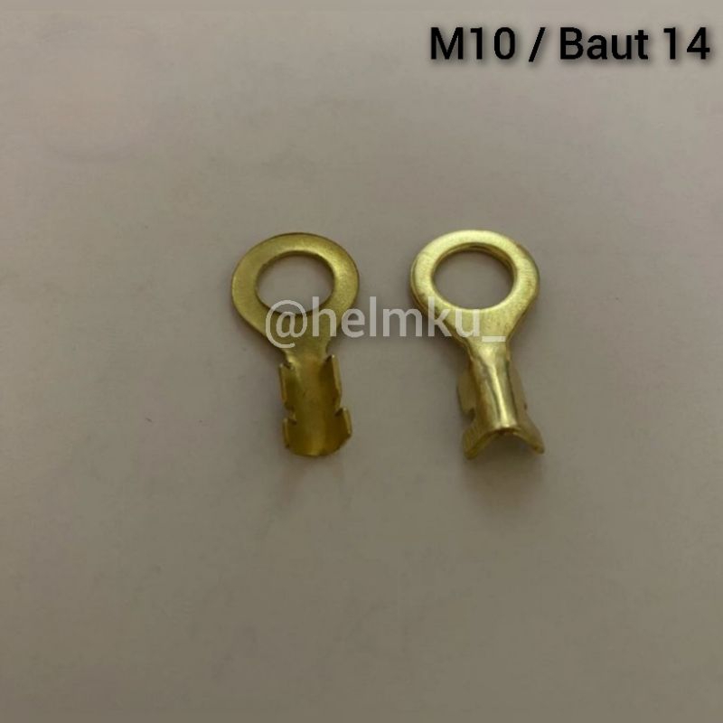 Jual Skun Ring Kuningan Bulat Terminal Aki M10 Baut 14 | Shopee Indonesia