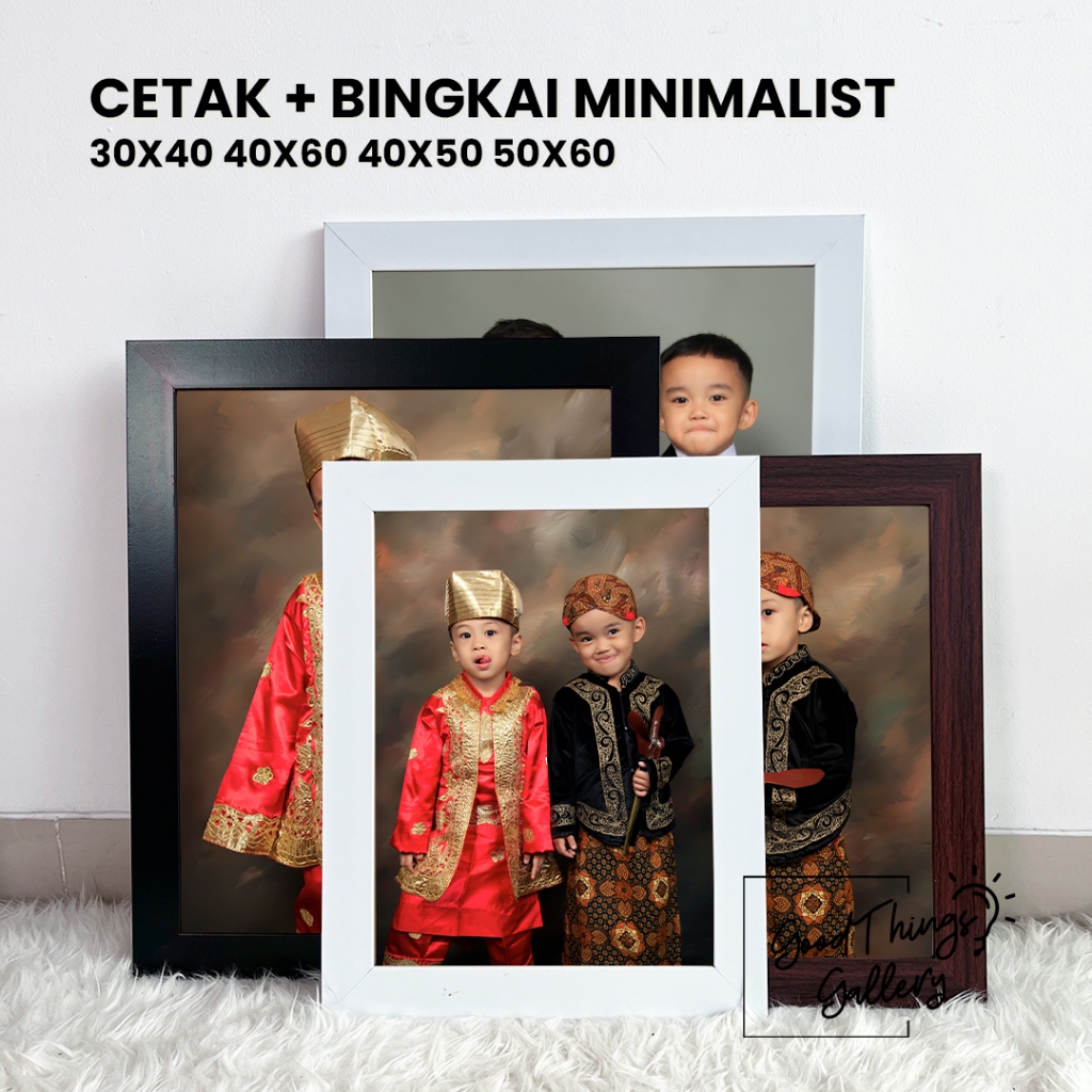 Jual PAKET FOTO dan BINGKAI MINIMALIST BESAR 30x40 40x50 40x60 50x60 ...