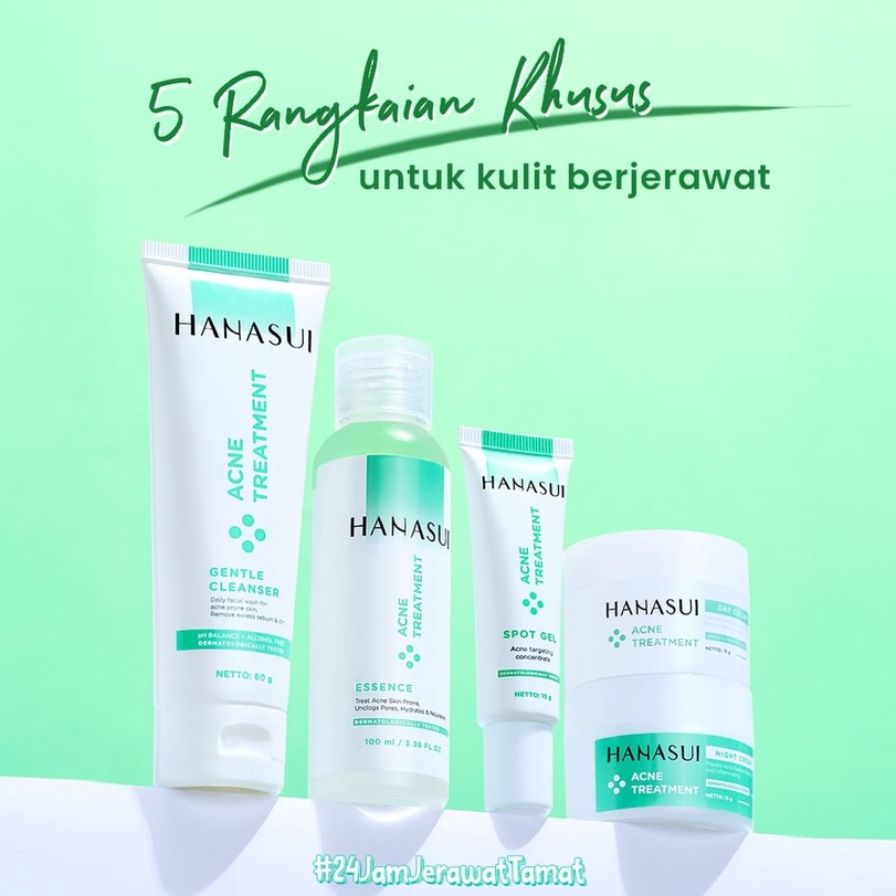 Jual Macha - HANASUI PAKET ACNE TREATMENT SERIES | Shopee Indonesia