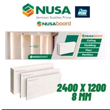 Jual Papan Partisi | Plafon GRC Nusaboard | Nusa Board 8mm 18 mm ...