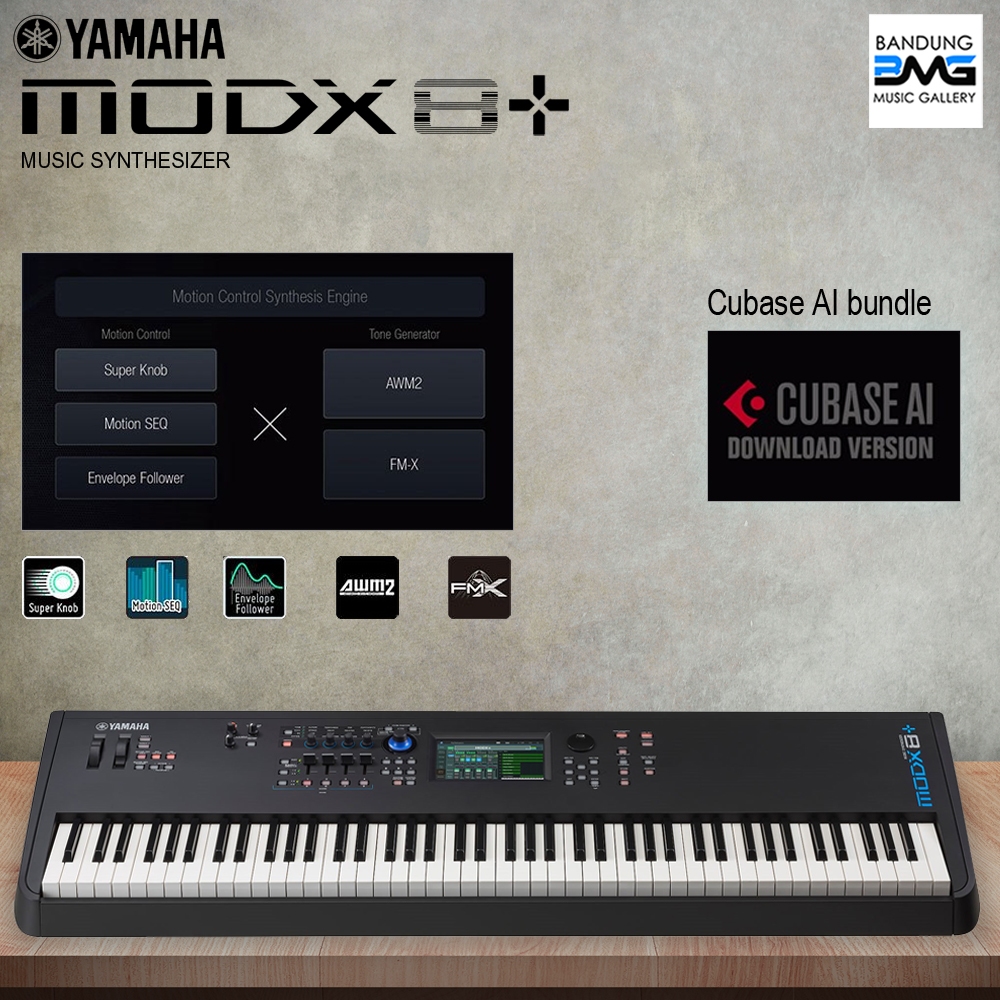 Jual Yamaha MODX8+ Keyboard Synthesizer / MODX 8+ Garansi Resmi | Shopee Indonesia