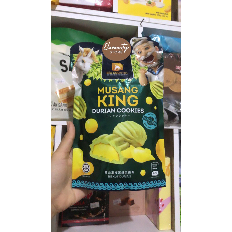 Jual Big Country Cookies Taro Durian Musang King Cookies Biscuit ECER ...