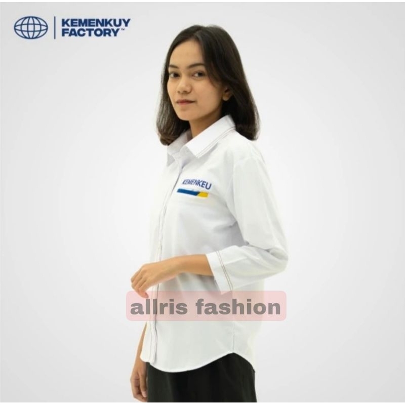 Jual Seragam Kemeja Khusus Kementrian Keuangan Wanita Lengan Panjang ...