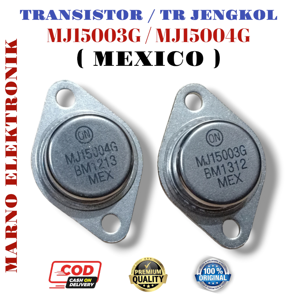 Jual TRANSISTOR TR MJ15003 MJ15004 JENGKOL MEXICO MJ15003G MJ15004G MJ ...