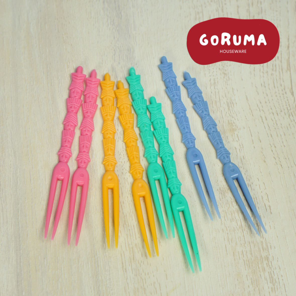 Jual GORUMA - Garpu Kue Ulang Tahun Crystal / Garpu Kue Plastik / Garpu ...