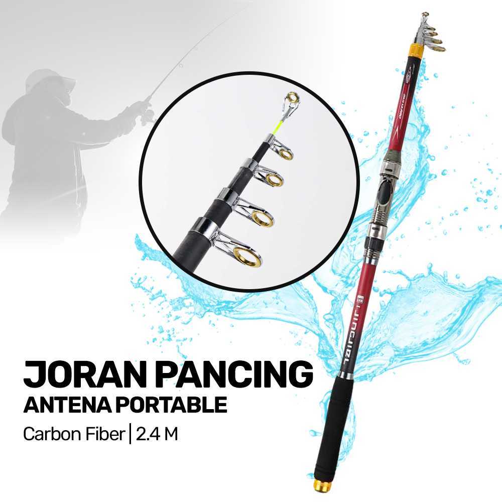 Jual Jingjiel Pro Joran Pancing Antena Portable Carbon Fiber - JD20 ...