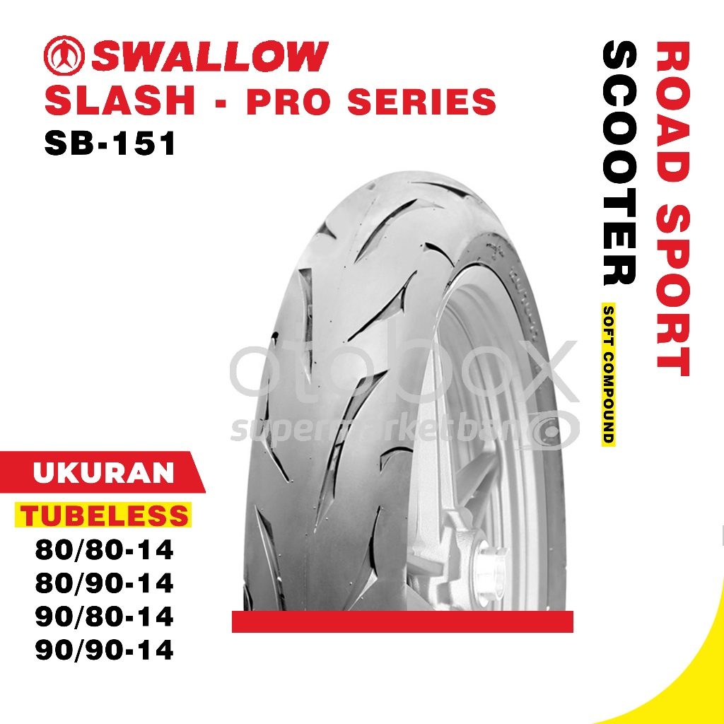 Jual Ban Luar Motor Swallow SB-151 Slash Pro Series 80/80 80/90 90/80 ...