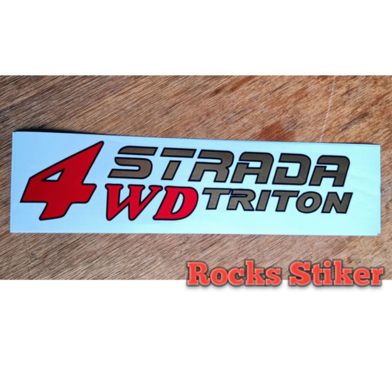 Jual stiker sticker tulisan 4WD triton & intercooler turbo sepasang ...