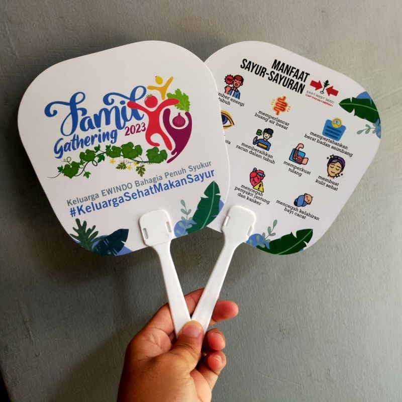 Jual Kipas Tangan / Kipas Event AC310gsm Untuk Semua Acara Gagang Jepit ...