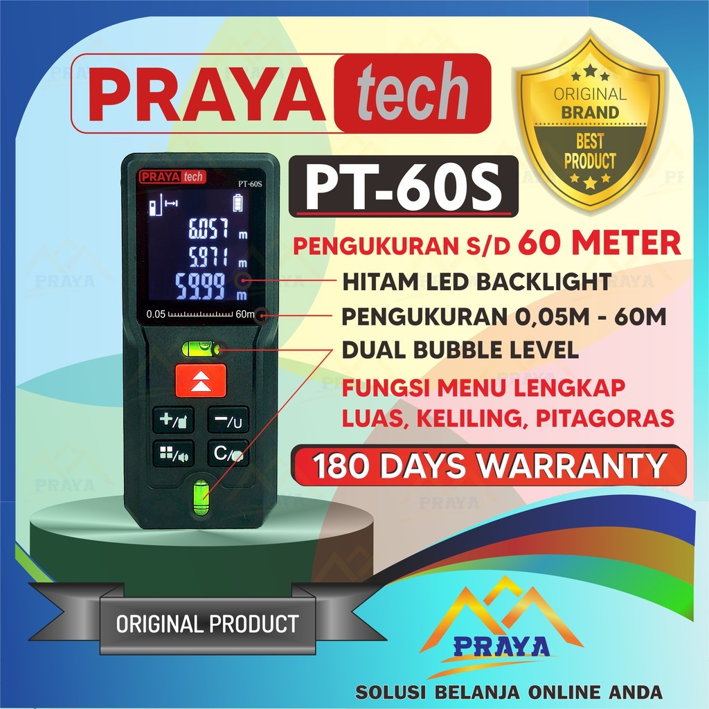 Jual 40M 50M 60M 100M METER METERAN LASER DIGITAL LASER DISTANCE METER ...