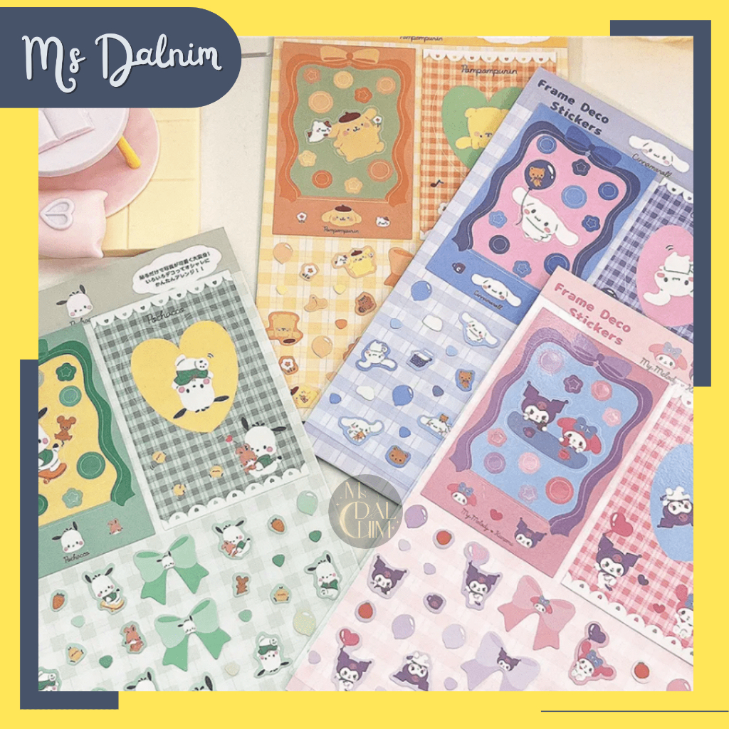 Jual Stiker Bingkai Foto Frame Sanrio Hiasan Jurnaling Aesthetic Lucu ...