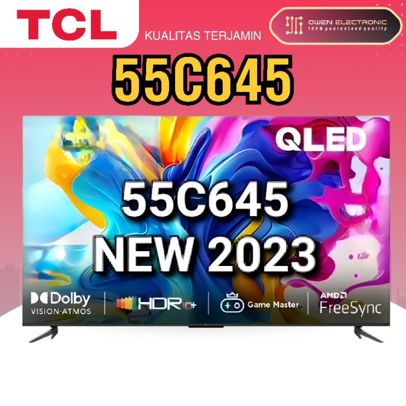 Jual TCL 55 inch QLED Google TV 4KUHD- HDR 10+-Dolby Atmos&Vision ...