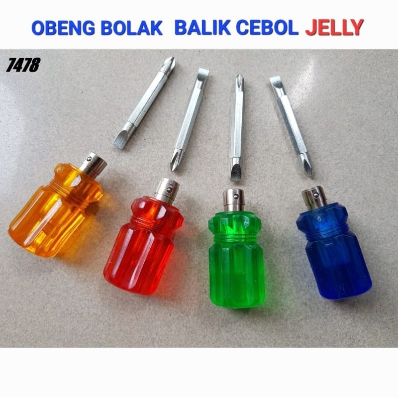 Jual Obeng Bolak Balik Cebol Jelly 1.5 INC 7478 | Shopee Indonesia