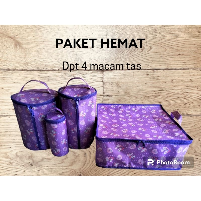 Jual PAKET HEMAT ISI 4 MACAM TAS TAS PIRING TAS MANGKOK TAS SENDOK TAS ...