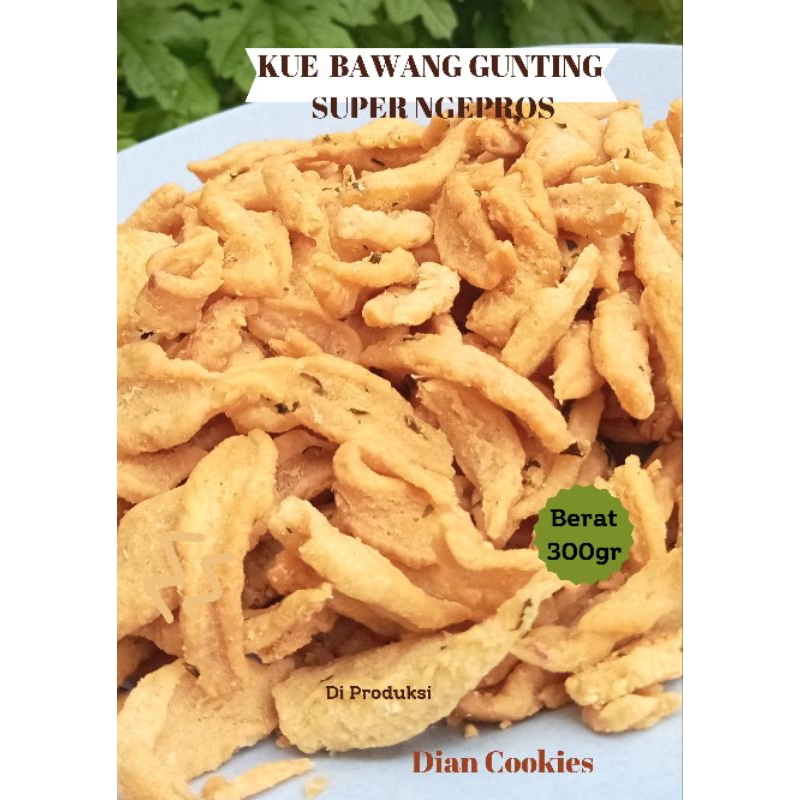 Jual KUE BAWANG GUNTING ( POUCH 300 GR) | Shopee Indonesia